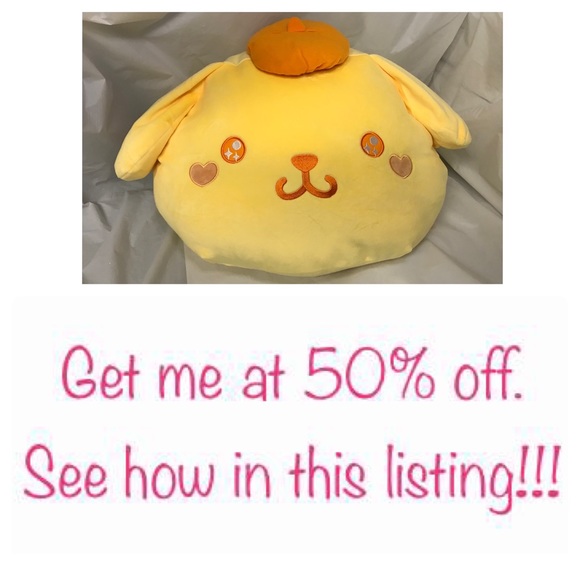 Sanrio | Accents | Sanrio Pompompurin Squishy Cushion Wheart Cheeks ...